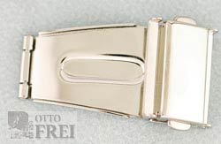 Fold-Over Buckle with Push Button Release
