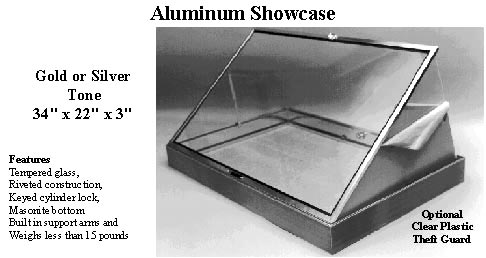Aluminum Table Top Showcases