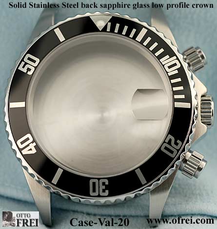 Valjoux 7750 and ETA 7750 Cases with Black Bezel