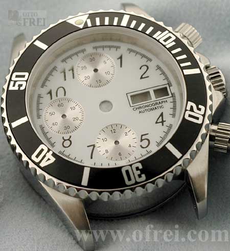 Valjoux 7750 and ETA 7750 Cases with Black Bezel
