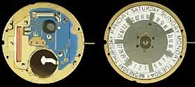 ESA / ETA Quartz Movements 255.xxx Series Round Sizes