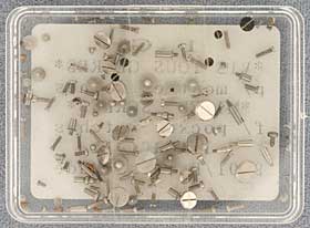 Screws for Watches, Clocks and Eyeglasses