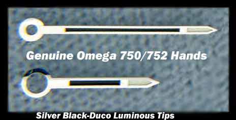 Genuine Omega Hr/Min Hands to Fit Cal's 360-372, 410, 420, 428, 490-520 ...