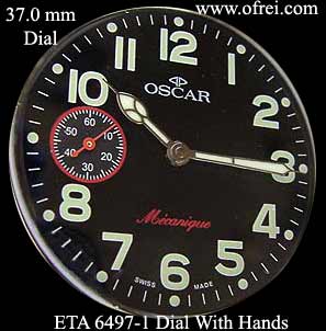 Dials to Fit Unitas / ETA 6497 & 6498 Movements